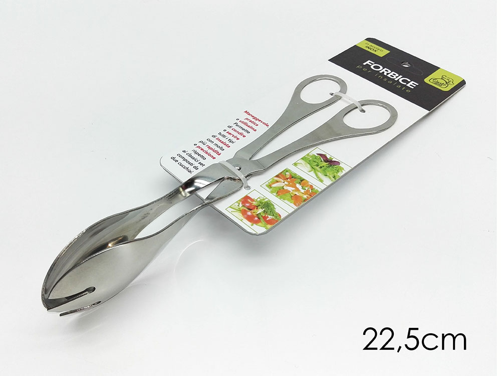 8015361100025 - UTENSILE PINZA PER INSALATA IN ACCIAIO 727179 GENERAL