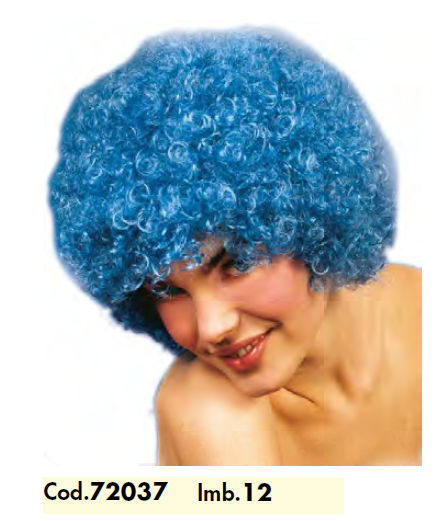 8008092079357 - ACCESSORI TESTA PARRUCCA RICCIOLINA BLU